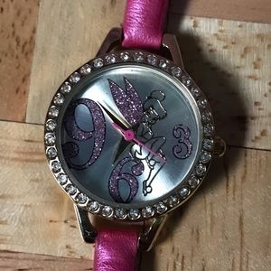 Disney | Accessories | Tinkerbell Pink Sparkly Watch Wthin Band | Poshmark